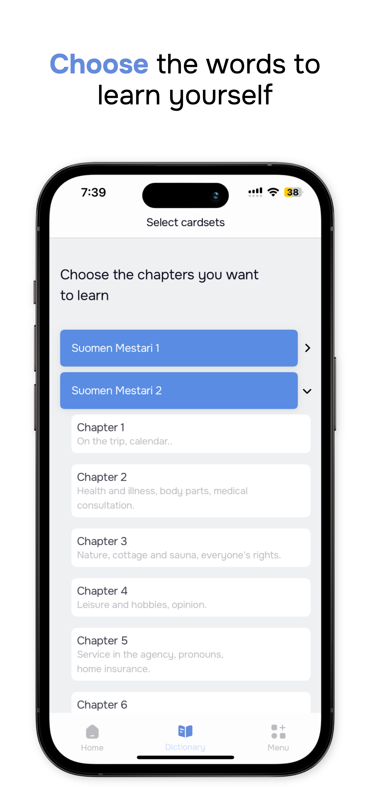 Pecto - Learning Finnish for busy people | Audio & Flashcard App