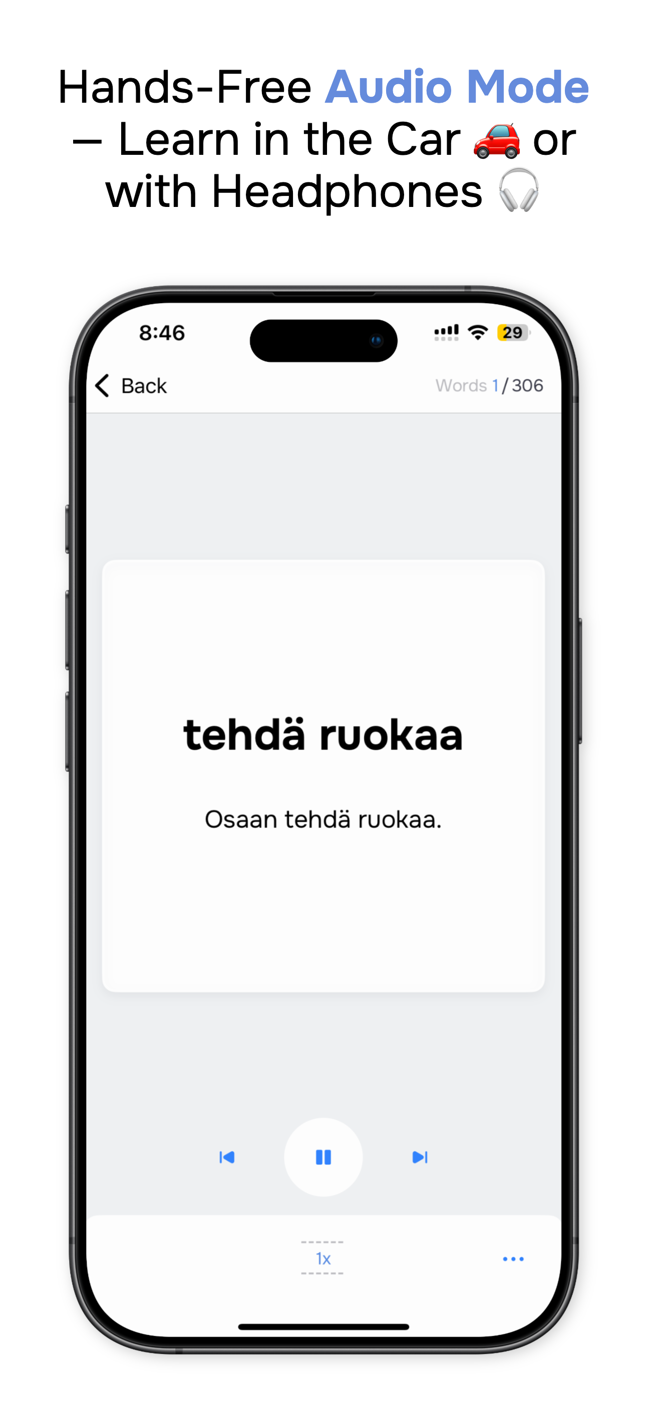 Pecto - Learning Finnish for busy people | Audio & Flashcard App